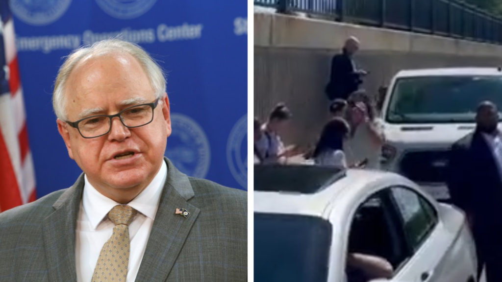 BREAKING: Tim Walz’s motorcade gets into a crash on way to Milwaukee ...