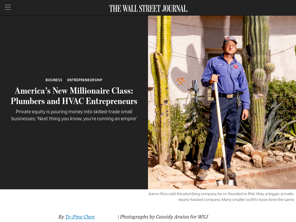 America's Newest Class of Millionaires: Plumbers and HVAC Entrepreneu ...