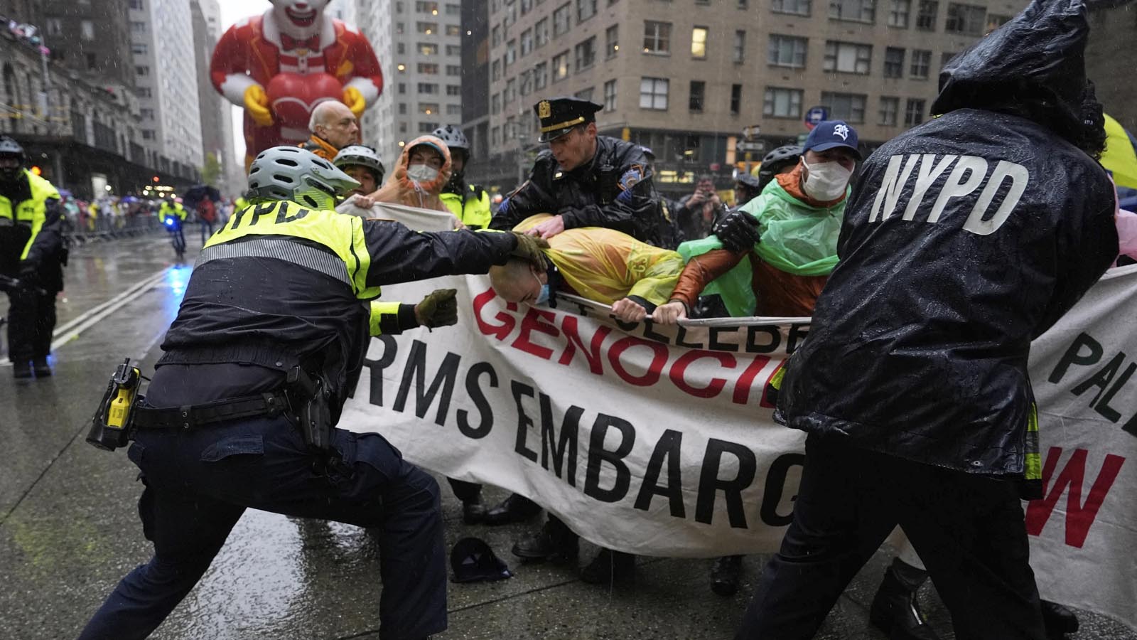 Watch: Mass Arrests at Macy’s Thanksgiving Day Parade After It Was ...
