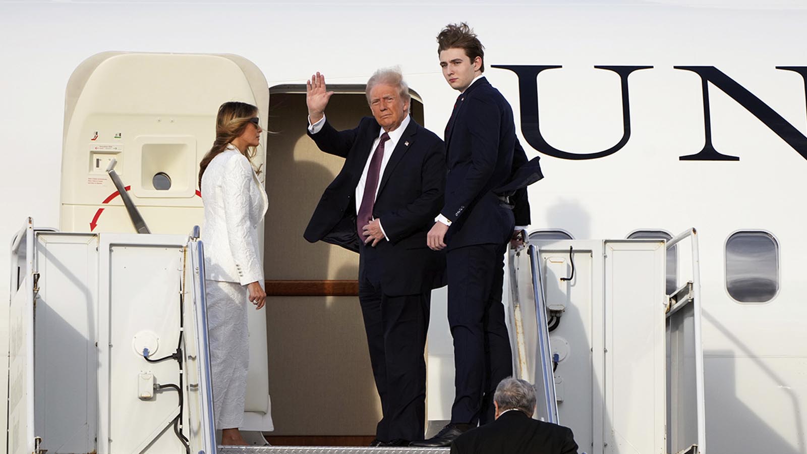 President-Elect Trump, First Lady Melania, and Barron Make Triumphant Return to Washington, D.C ...
