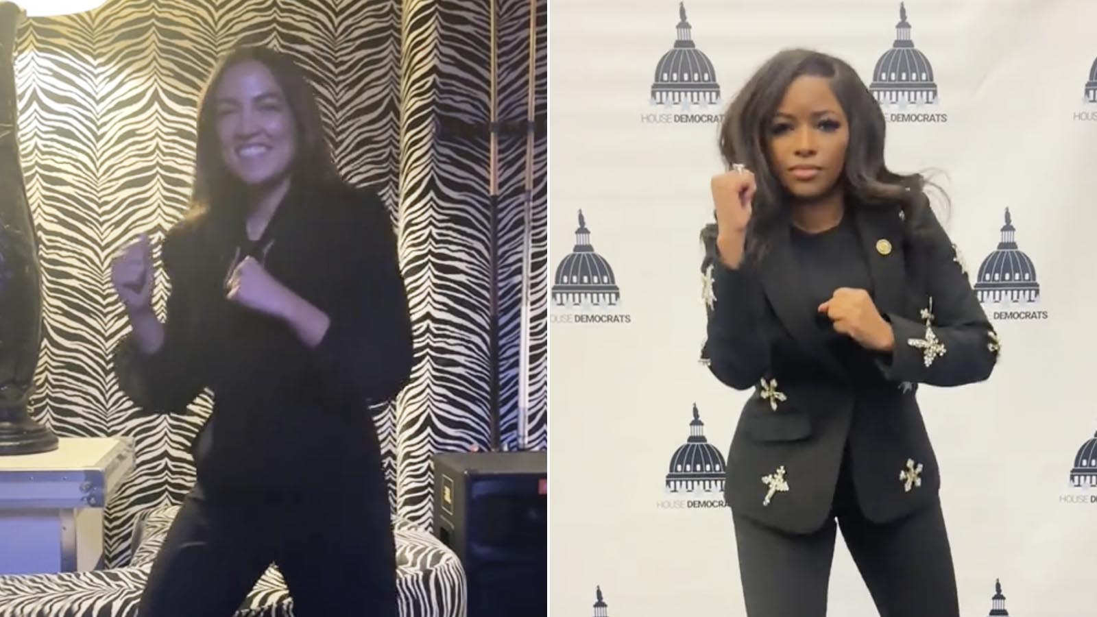 Social Media Explodes as ‘Cringe’ Video of AOC and House Dems Goes ...