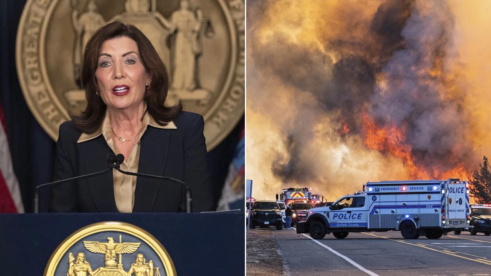 ‘Massive’ Wildfires Erupt on Long Island, Sparking State of Emergency ...