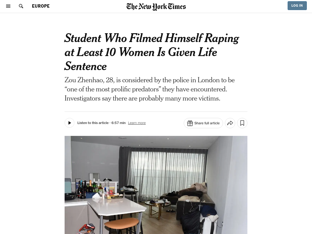 Student Who Filmed Himself Raping at Least 10 Women Is Given Life Sen… - EVOL - Evol News