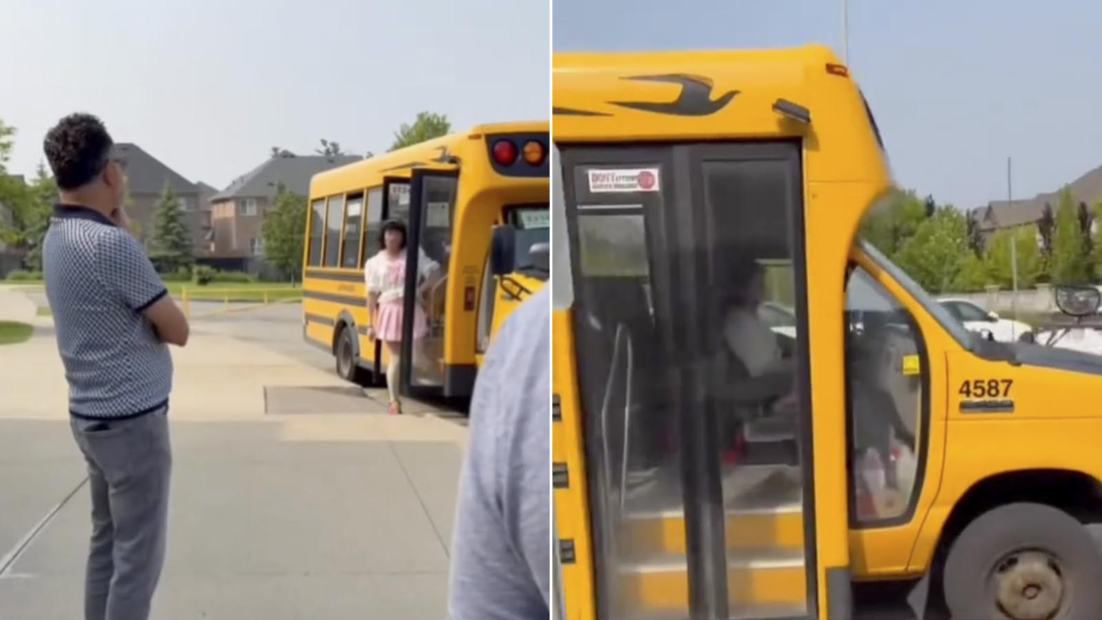 Watch: Male School Bus Driver Dressed in School Girl Outfit Confronted ...