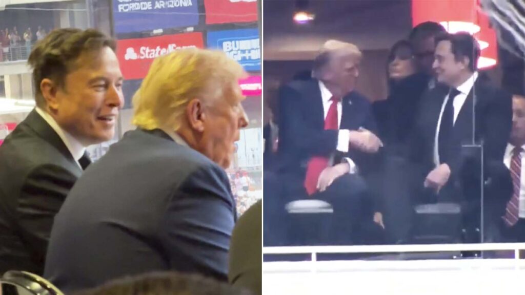 Watch: President Trump and Elon Musk Reunite at Charlie Kirk Memorial ...